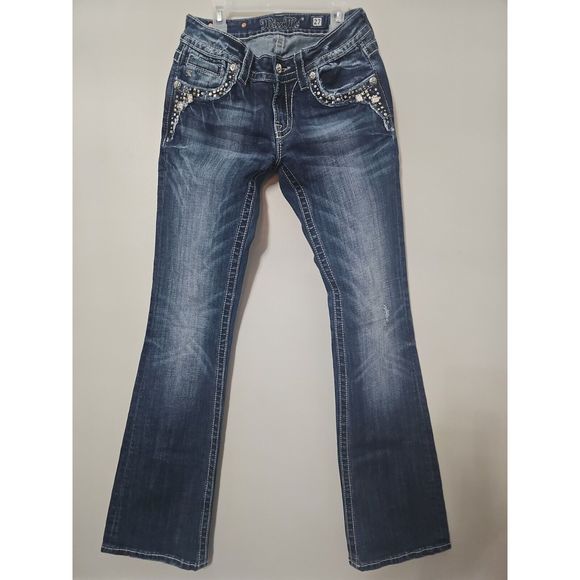Miss Me | Jeans | Miss Me Boot Cut Super Jeweled Flap Pocket Jeans ...